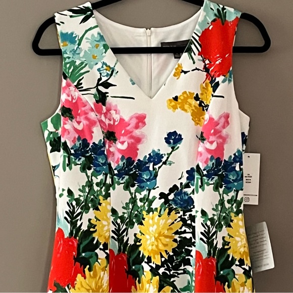 Donna Ricco | Dresses | Donna Ricco New York Floral Sleeveless Lace ...